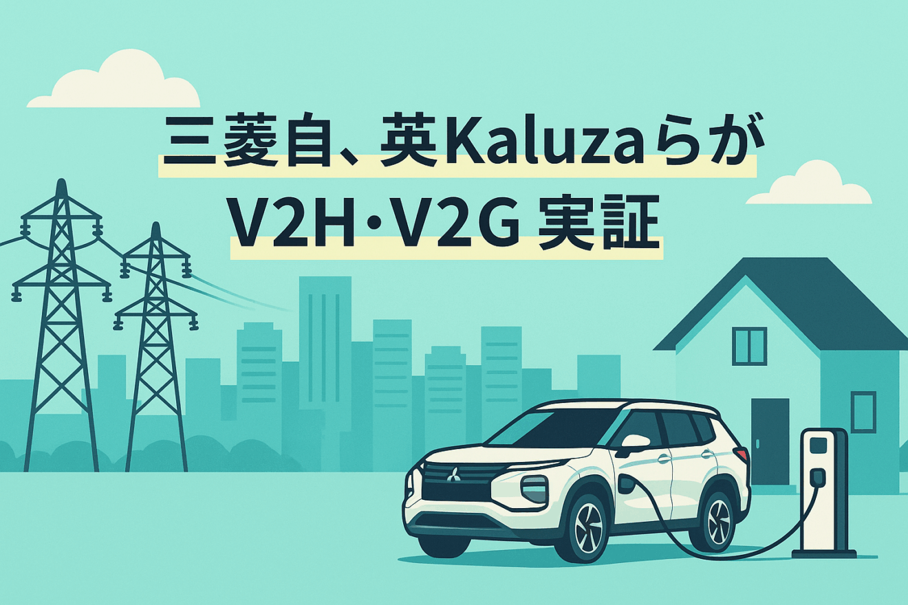 三菱自、MCリテール、英Kaluzaらが連携｜アウトランダーPHEV160世帯でV2H・V2G実証 - NetZero Insights Japan